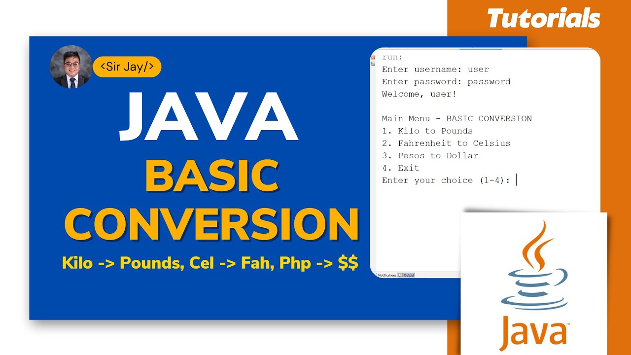 Java Tutorial Basis Conversion System Youtube