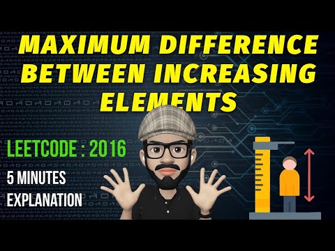 Leetcode 2016 Maximum Difference Between Increasing Elements