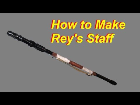 How To Make Rey S Staff Star Wars Diy Youtube