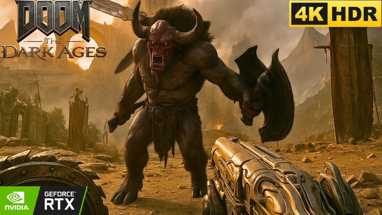 Doom The Dark Ages Cinematic 4k Hdr Gameplay On Rtx 5090 Youtube