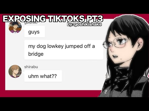 Haikyuu Exposing Tiktoks Pt3 Angst Youtube