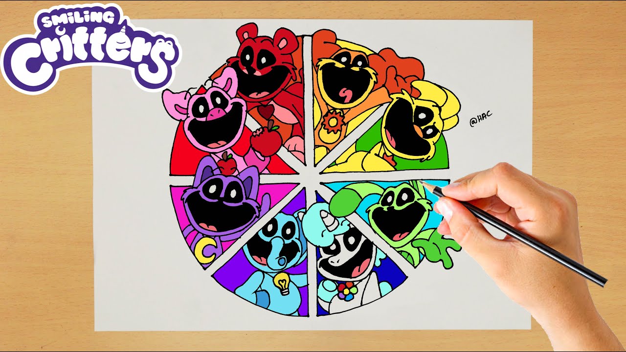 How To Draw All Smiling Critters Together Poppy Playtime Chapter 3 Easy ...