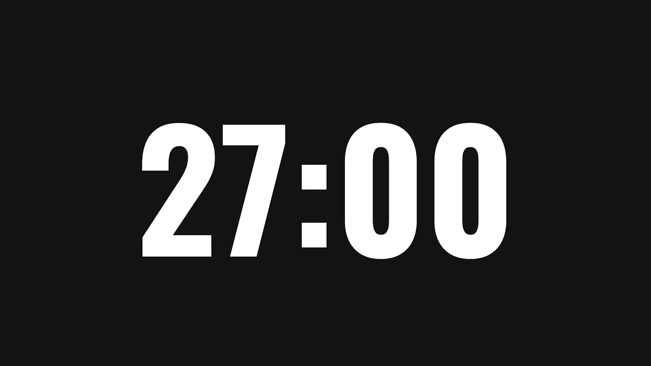 27 Minute Timer Youtube