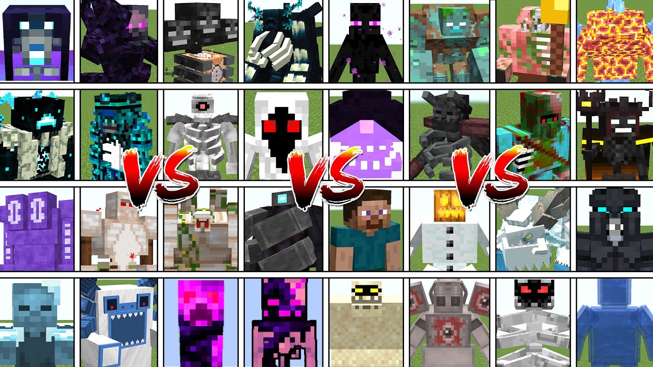 Ultimate Boss Tournament Minecraft Mob Battle Youtube