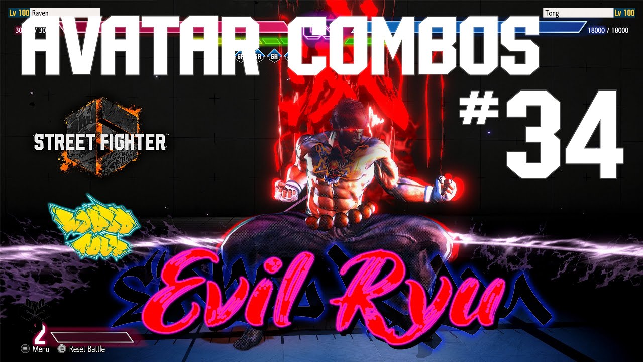 Street Fighter 6 Sf6 Avatar Combos 34 Evil Ryu Combos Youtube