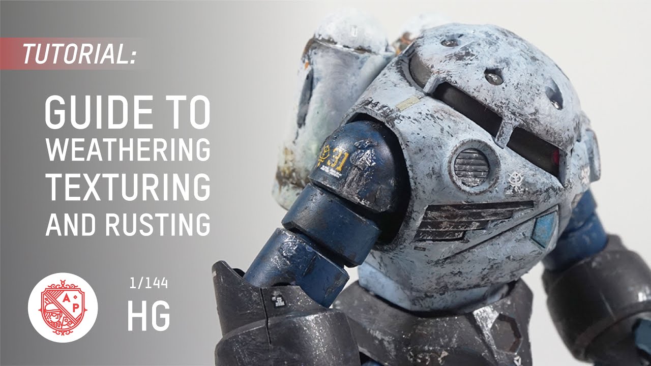 Tutorial Gundam Weathering Texturing Rusting Youtube