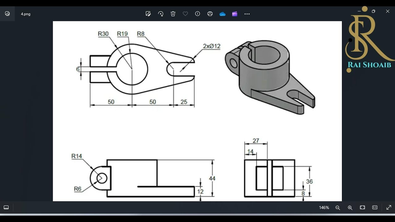 3d Drawing Autocad Ll Exercise 5 Ll Engineering Design Ll Learn Autocad