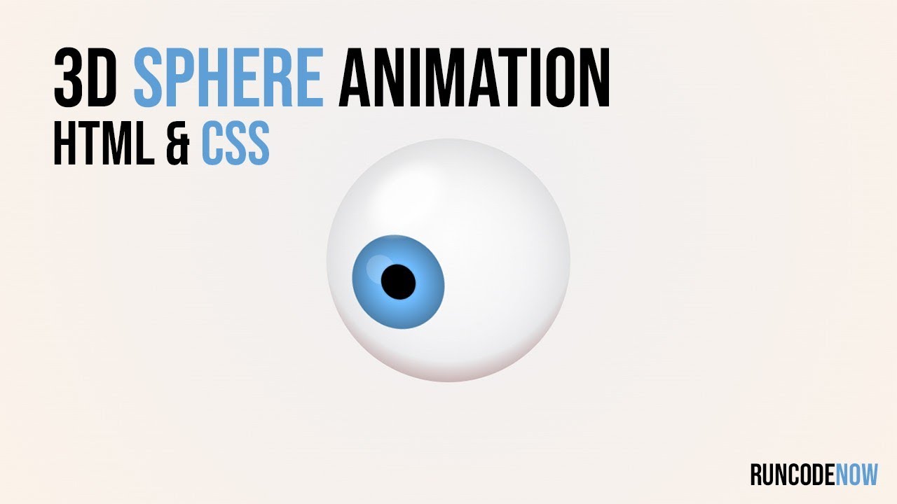 3d Sphere Animation Using Html Css 3d Eye Animation Only Css