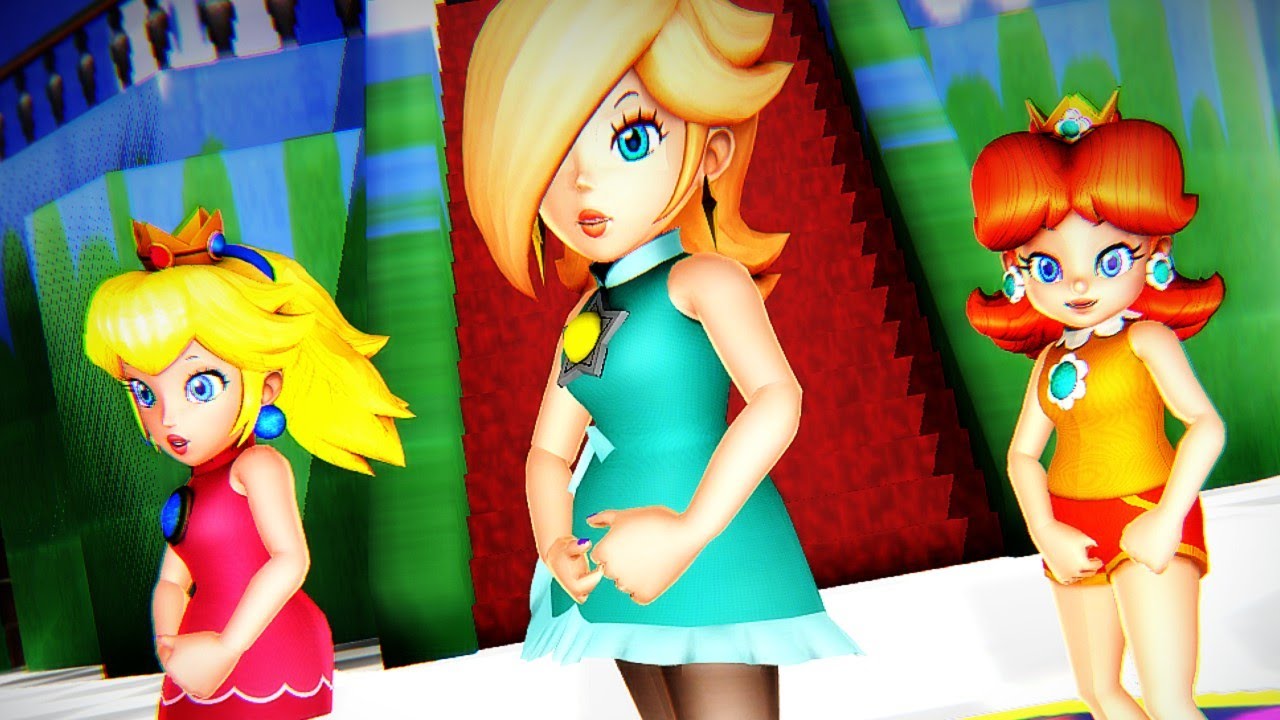 Daisy Peach And Rosalina Dance To Super Mario Bros Remix Youtube