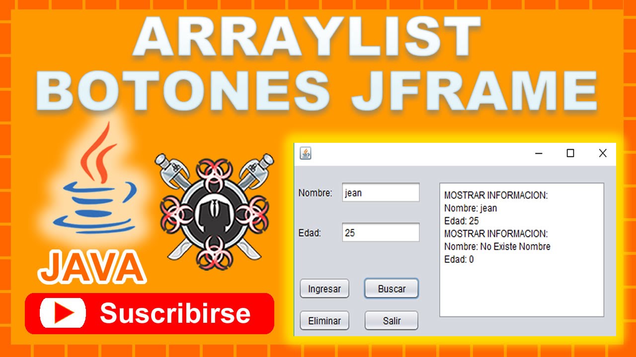 Arraylist Botones Jframe Netbeans Youtube