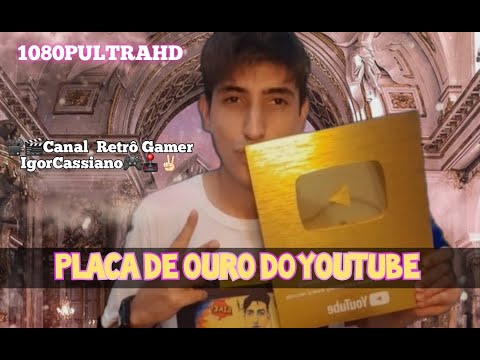 Placa De Ouro Do Youtube Youtube