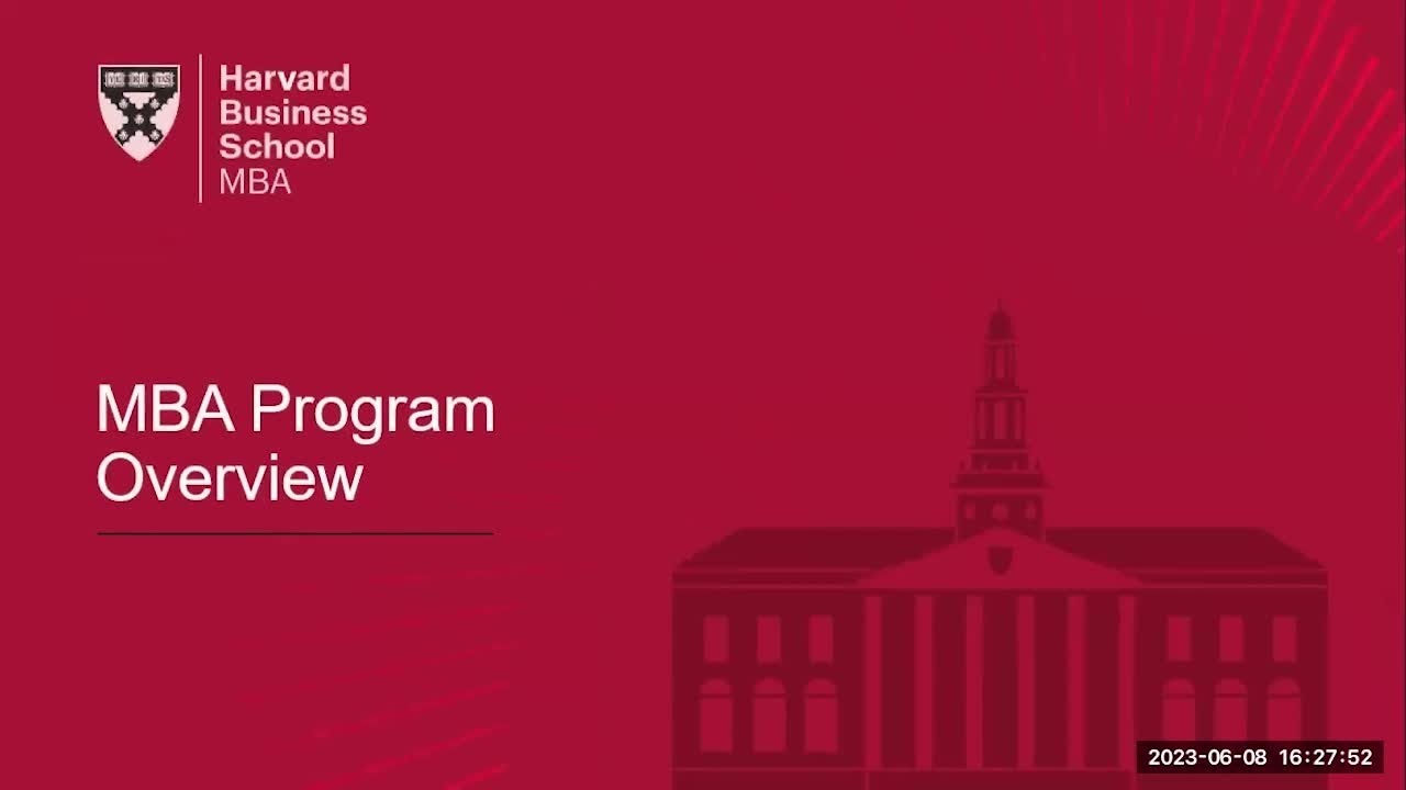 Mba Program Overview Youtube