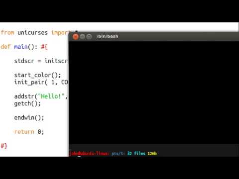 Python Curses 06 Color Youtube