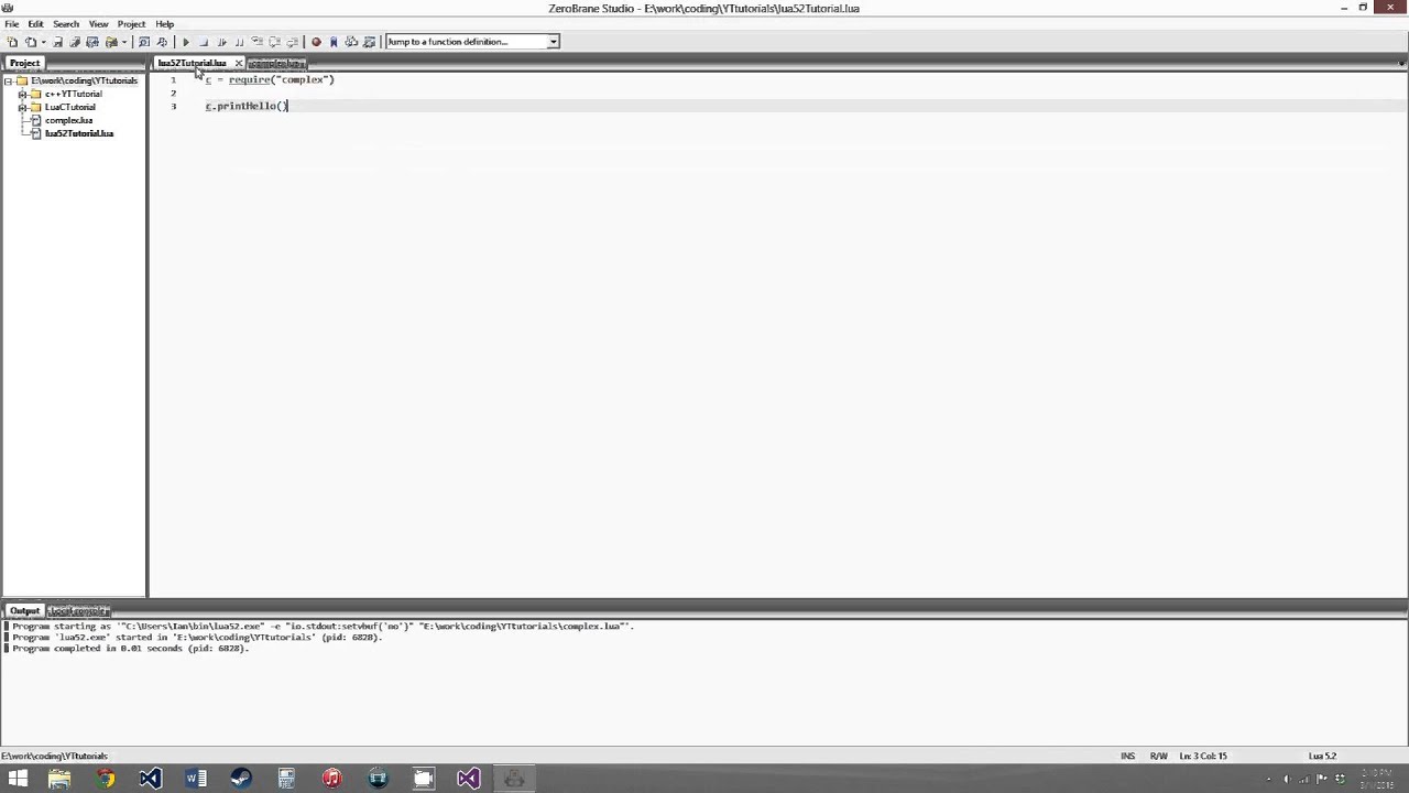 Lua 5 2 Tutorial 16 Modules Youtube