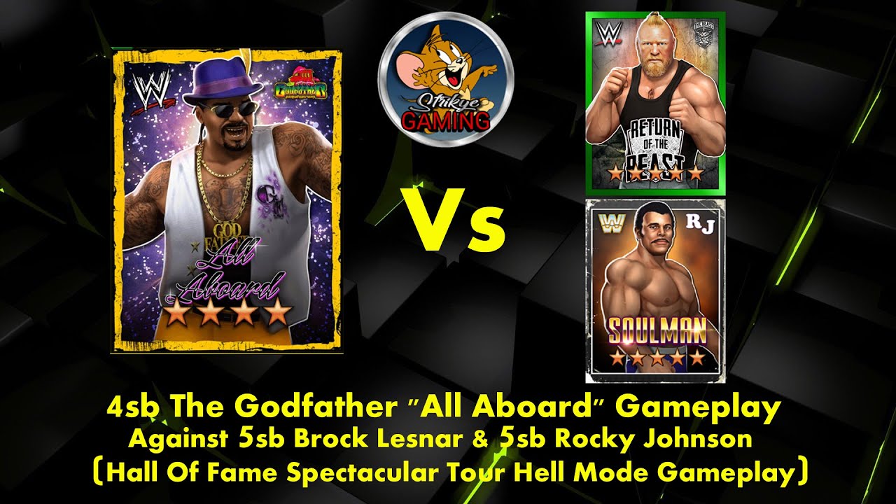 4sb The Godfather All Aboard Gameplay Against 5sb Brock Lesnar 5sb