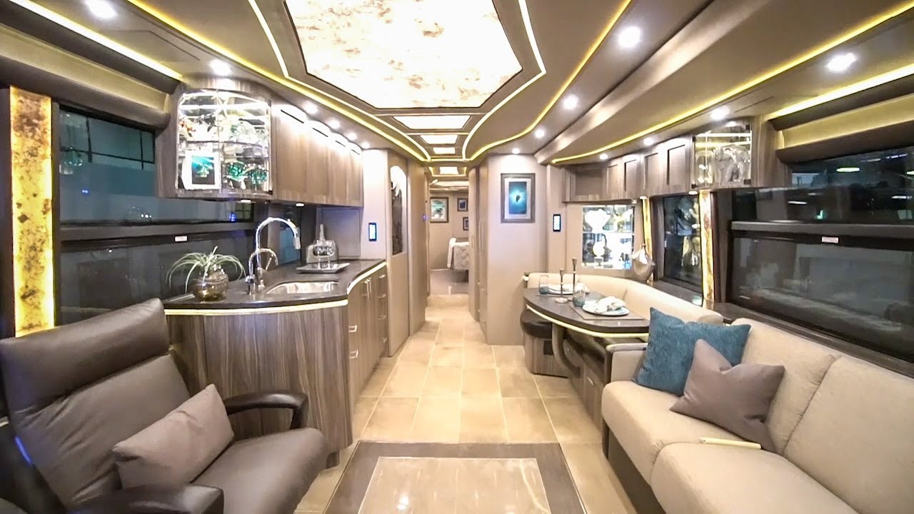A Detailed Look Inside A 2 5 Million Dollar Prevost Motorhome 2020