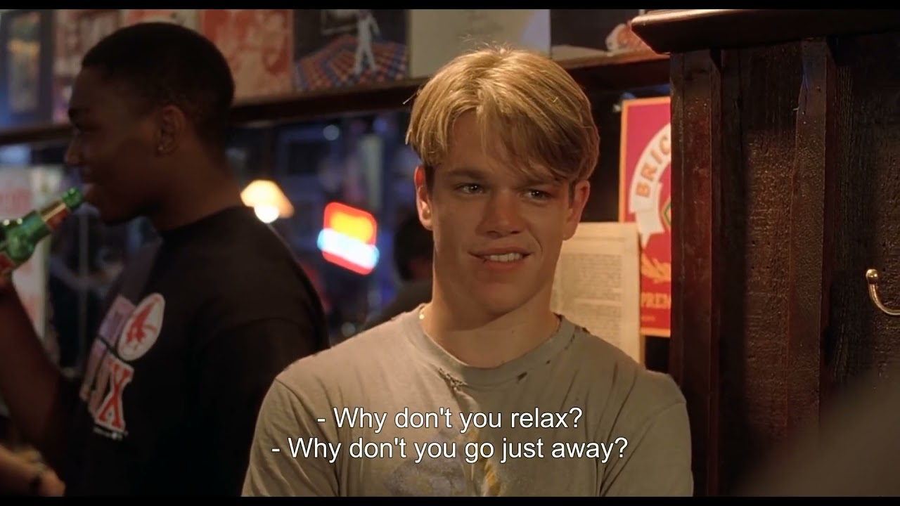Good Will Hunting Bar Scene Youtube