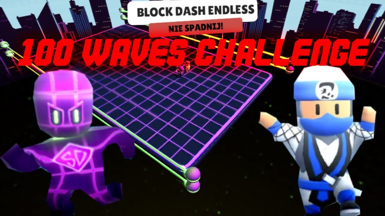 100 Waves Challenge On Endless Blockdash Youtube