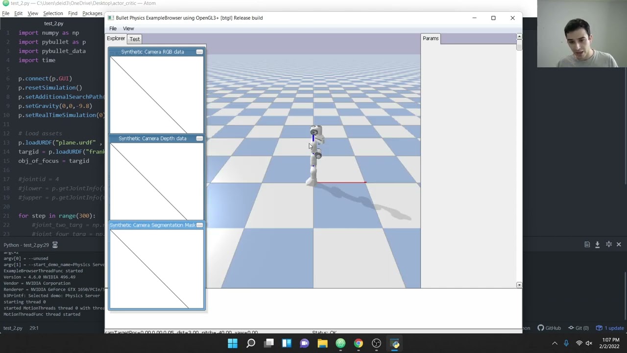 Pybullet For Custom Python Rl Environments Youtube