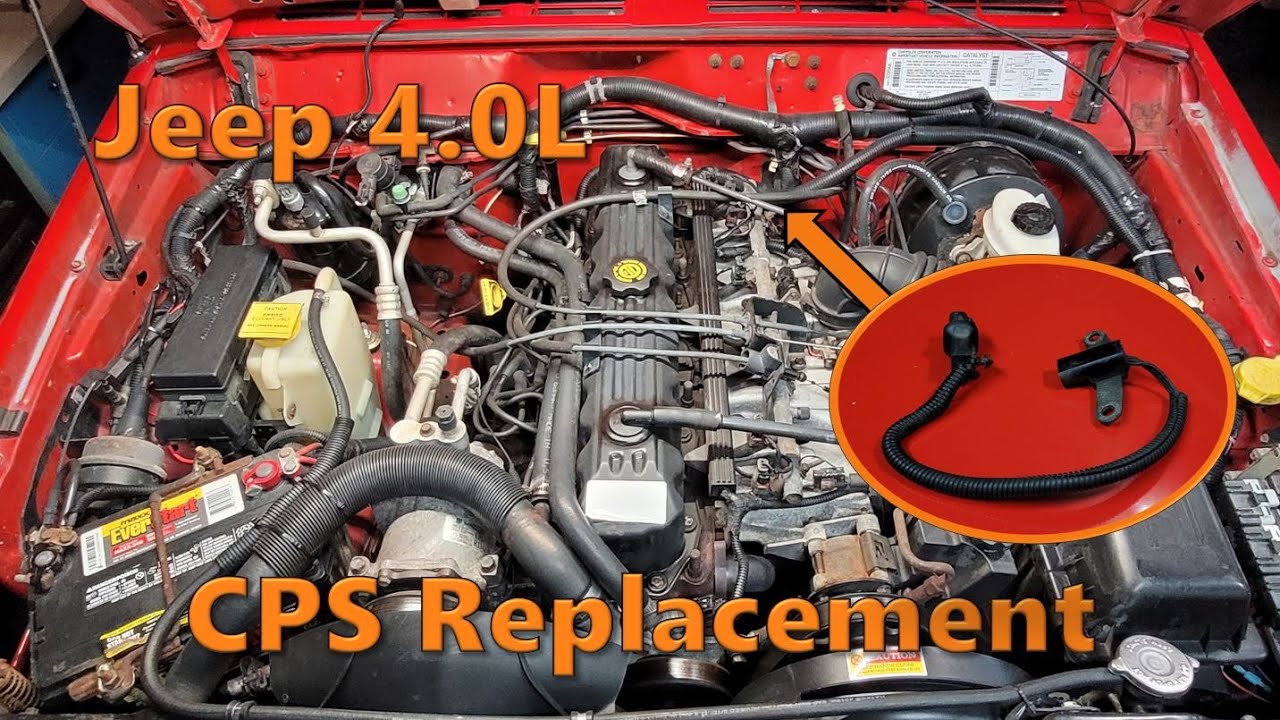 Jeep 4 0l Crank Position Sensor Replacement Youtube