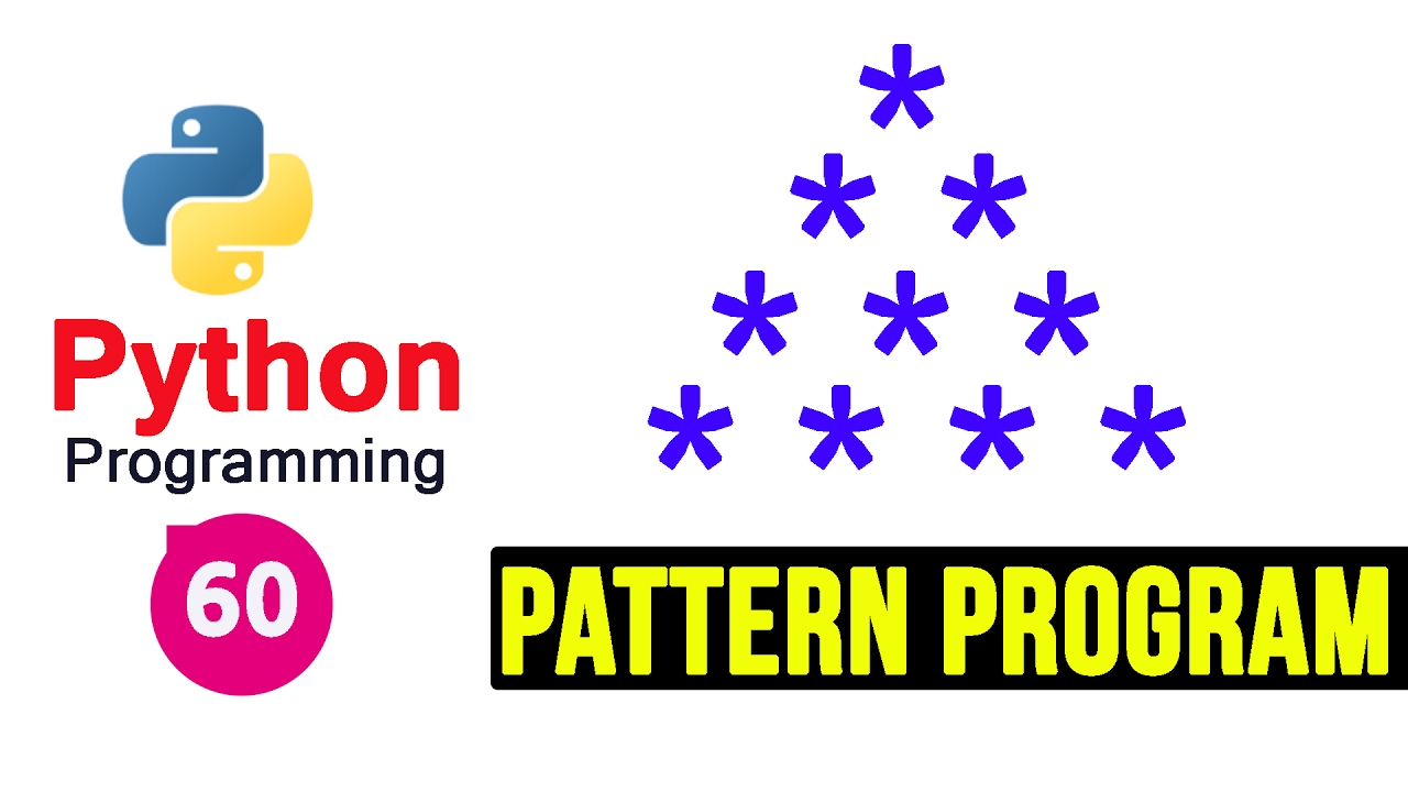 Python Pattern Programs Printing Stars In Pyramid Shape Youtube