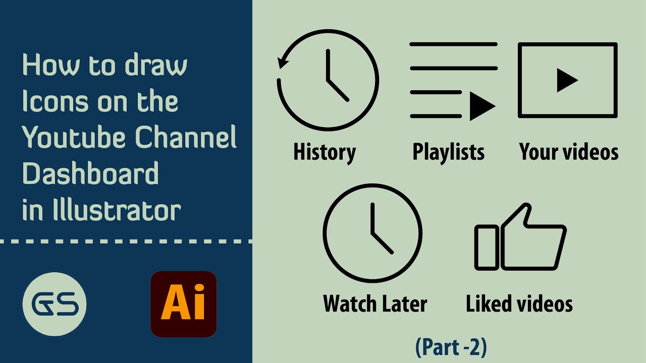 How To Draw Icons On The Channel Dashboard In Illustrator Part