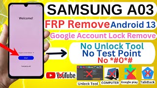 Samsung A03 Frp Bypass Android 13 Without Pc 2025 No Test Point No 0 ...
