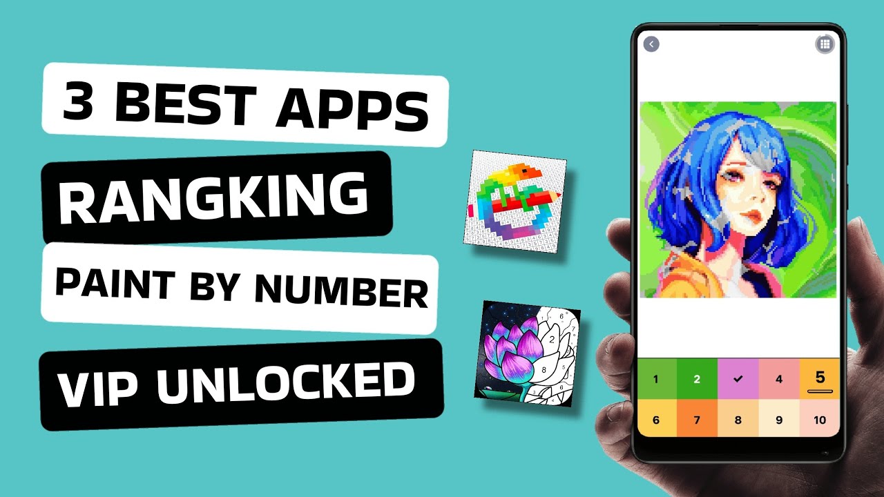 3 Best Rangking Paint By Numbers Apps For Android Youtube