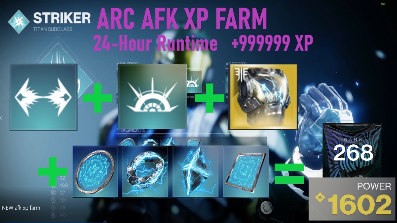 New Best Afk Xp Farm 24 Hours Extremely Reliable Titan Arc Build
