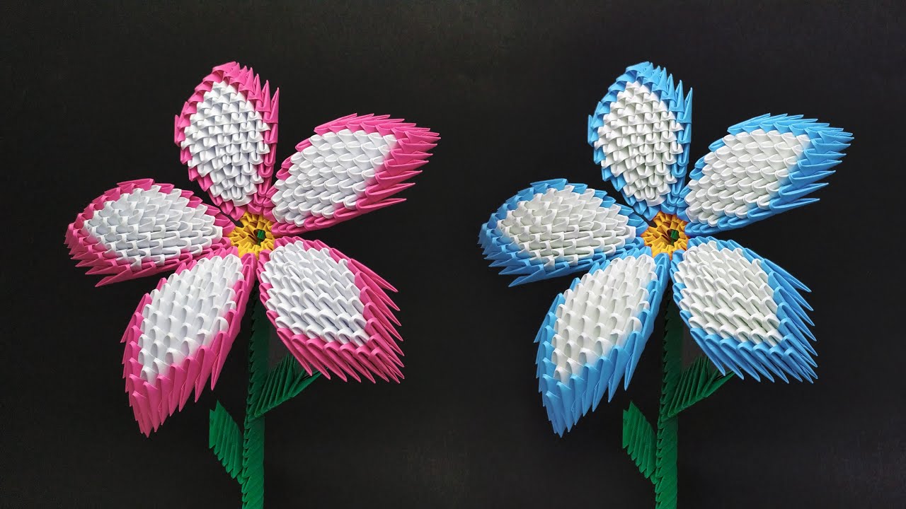 3d Origami Flower Step By Step 20 Unique 3d Paper Flowers Kids Will