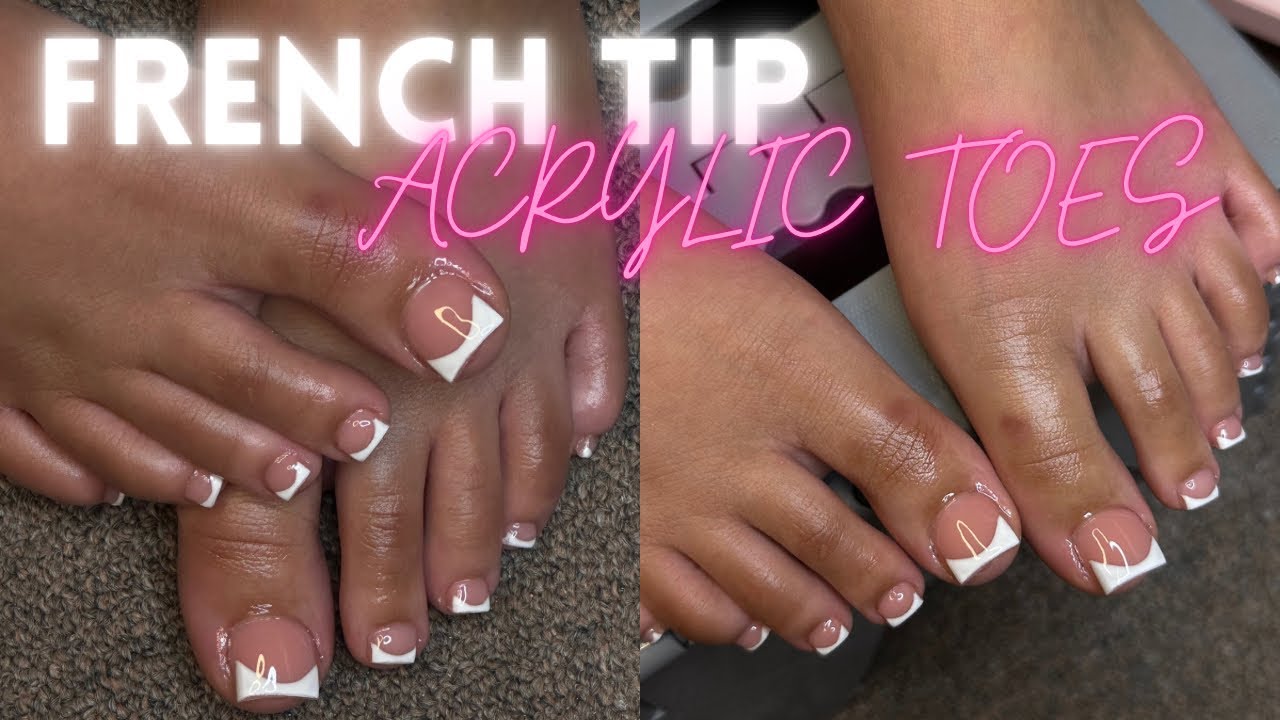 Acrylic Toe Tutorialрџ French Tips Beginner Friendly Youtube