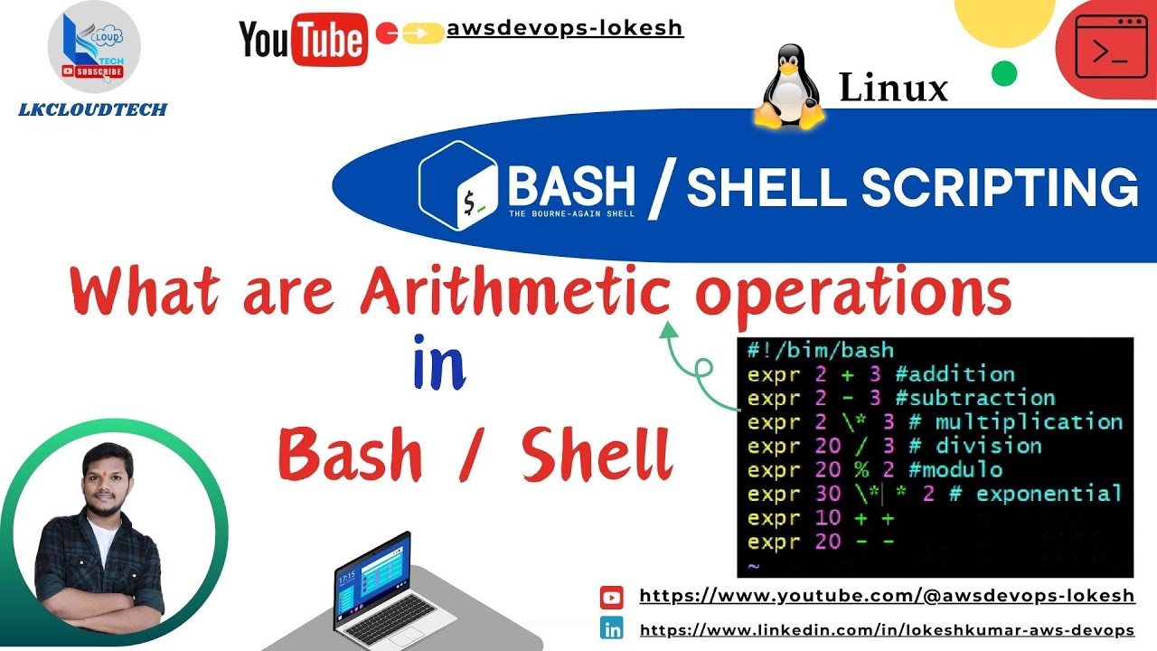 4 Shell Scripting Arithmetic Operations In Simple English Youtube