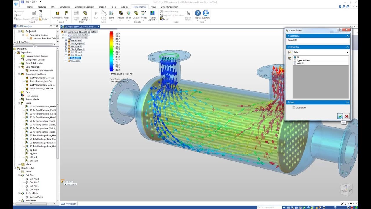 Floefd For Solid Edge Heat Transfer Youtube