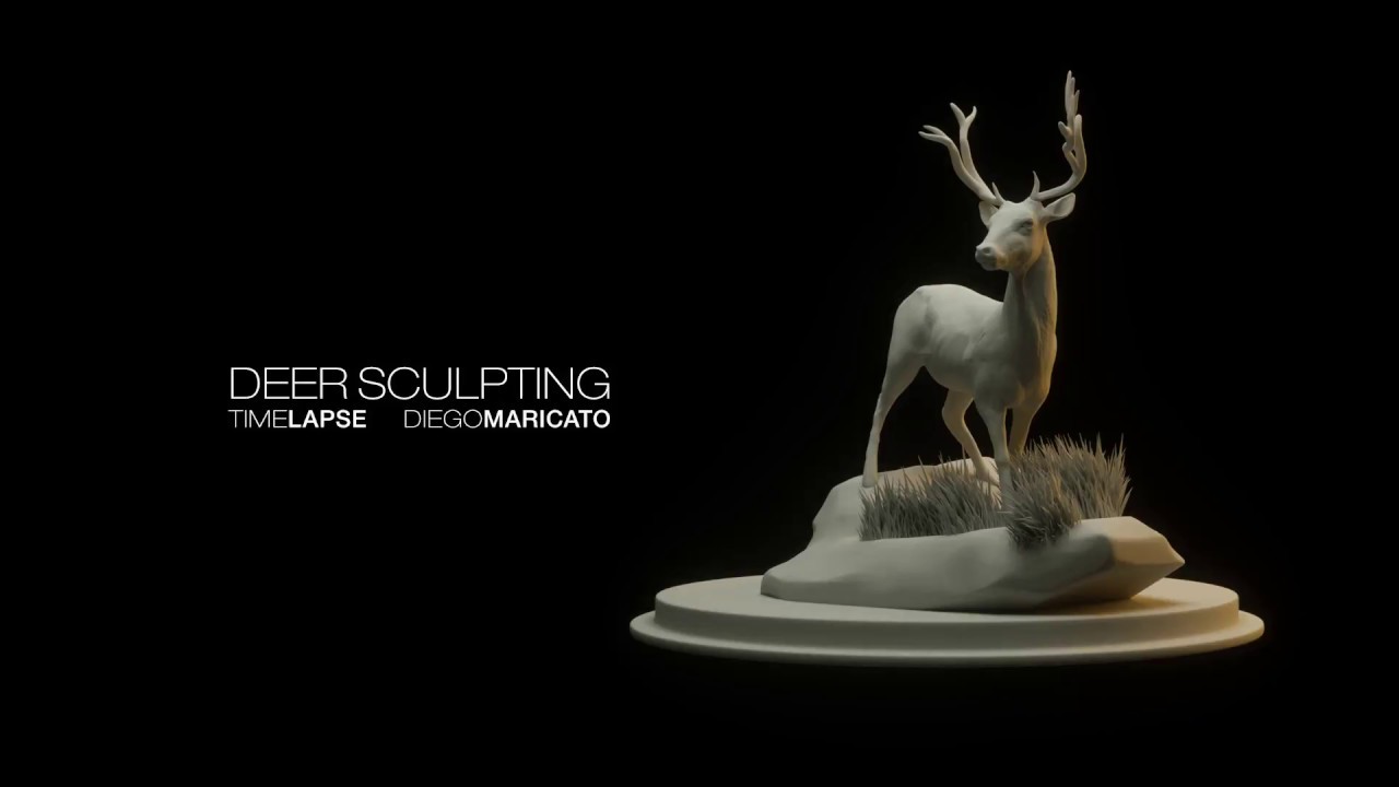 Zbrush Deer Sculpting Timelapse Youtube