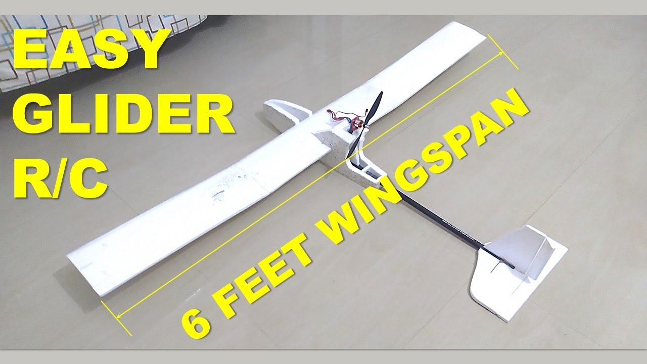 Homemade Rc Pusher Glider 1800 Mm How To Make Rc Trainer Airplane