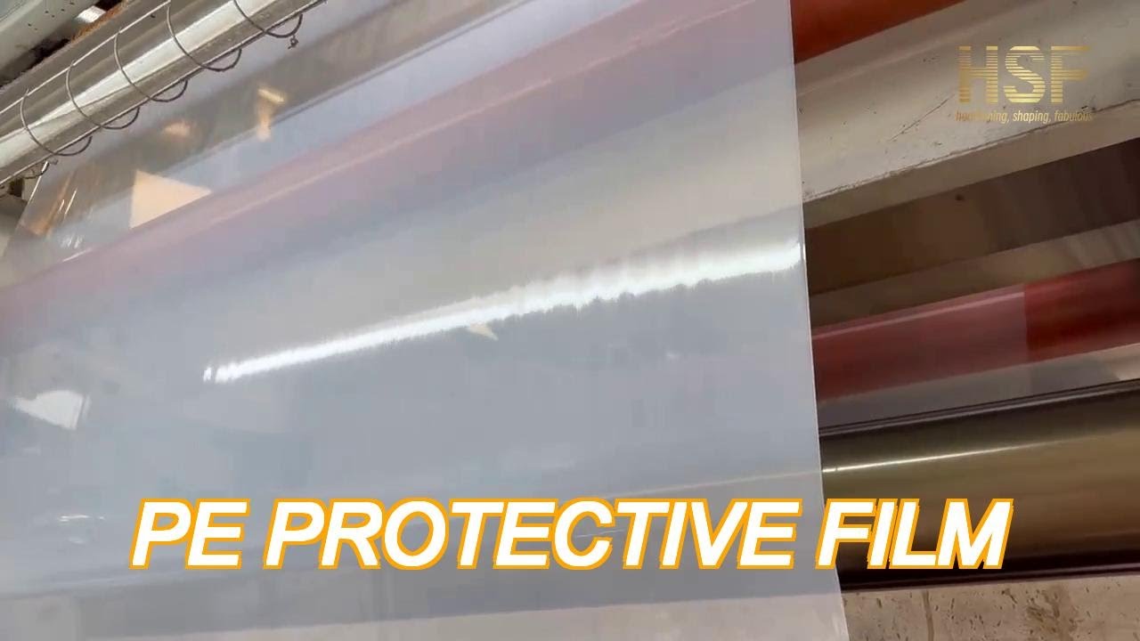 Industrial Pe Self Adhesive Protection Film Clear Durable Easy To