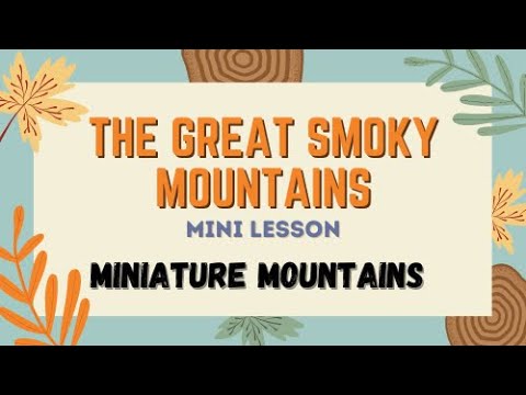 Miniature Mountains Mini Lesson Youtube