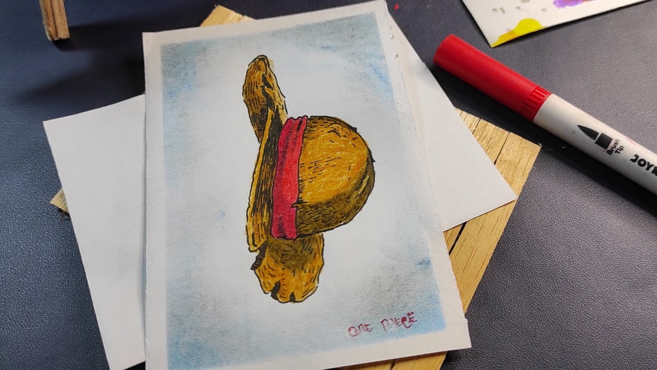 One Piece Luffy Hat Drawing At Audrey Brabyn Blog