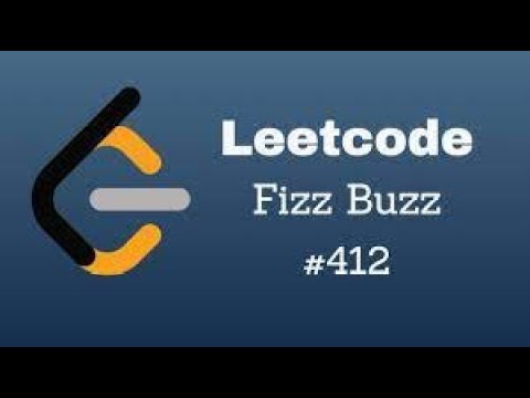 412 Fizz Buzz Leetcode Youtube
