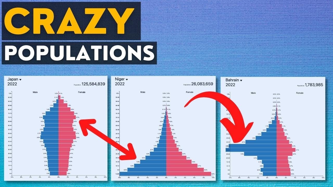 The World S Craziest Population Pyramids Youtube
