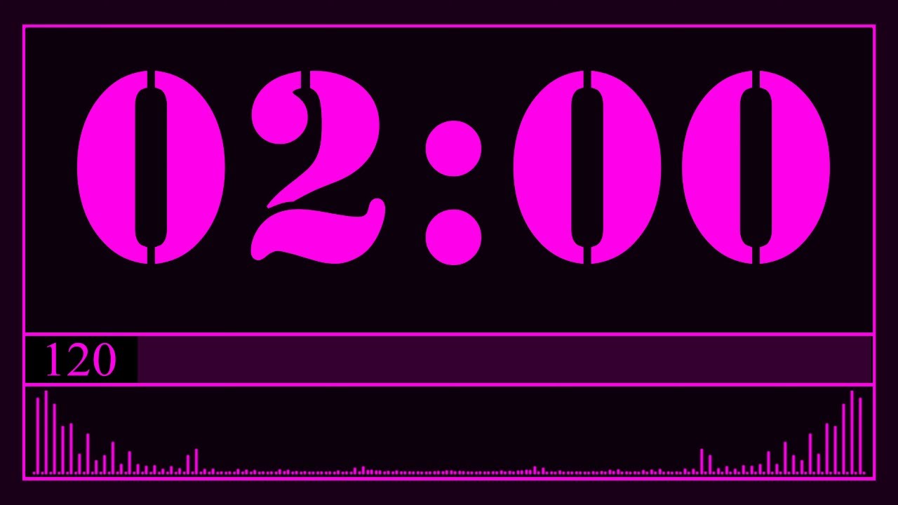2 Minute Timer With Music And Alarm 120 Seconds Hw Timer 002