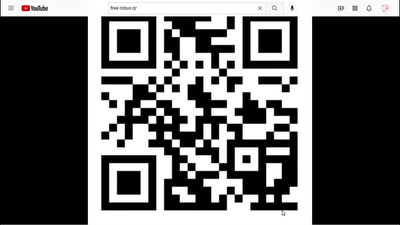 Scan This Qr Code For Free Robux Youtube