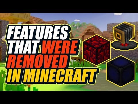 6 Features That Were Removed In Minecraft Youtube