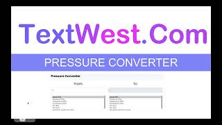 Pressure Converter Pascal Kilopascal Megapascal Hectopascal Hpa Bar ...