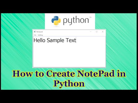 How To Make Notepad In Python Tutorial Part 15 14 Youtube