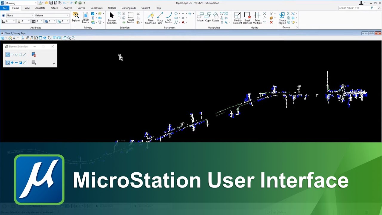 Part 2 The Microstation Connect Edition User Interface Youtube