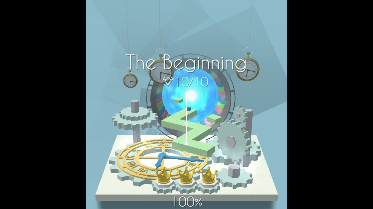 Dancing Line The Clock All Gems And Crowns 100 Youtube