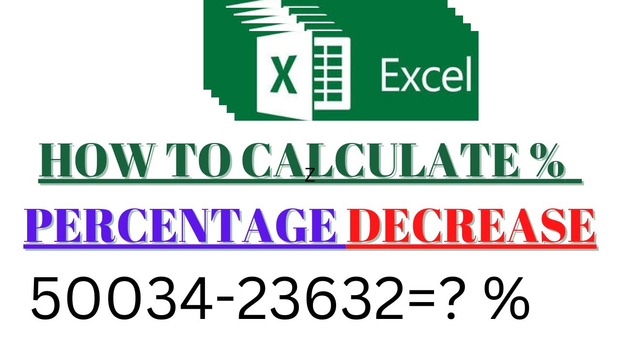Decrease Percentage Formula In Excel Shorts Excel Advanced L How To