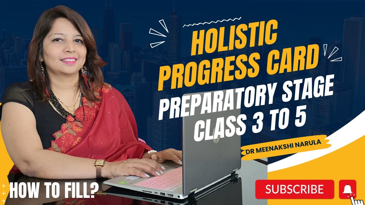 How To Fill Holistic Progress Card Preparatory Stage Hpc For Class 3