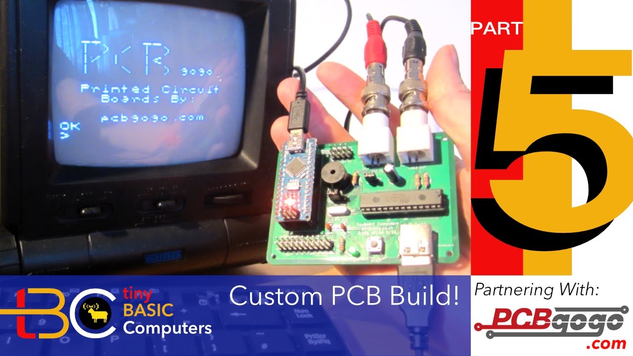 Tinybasic Computers Easy Build 8 Bit Pt5 Custom Pcb Build Youtube